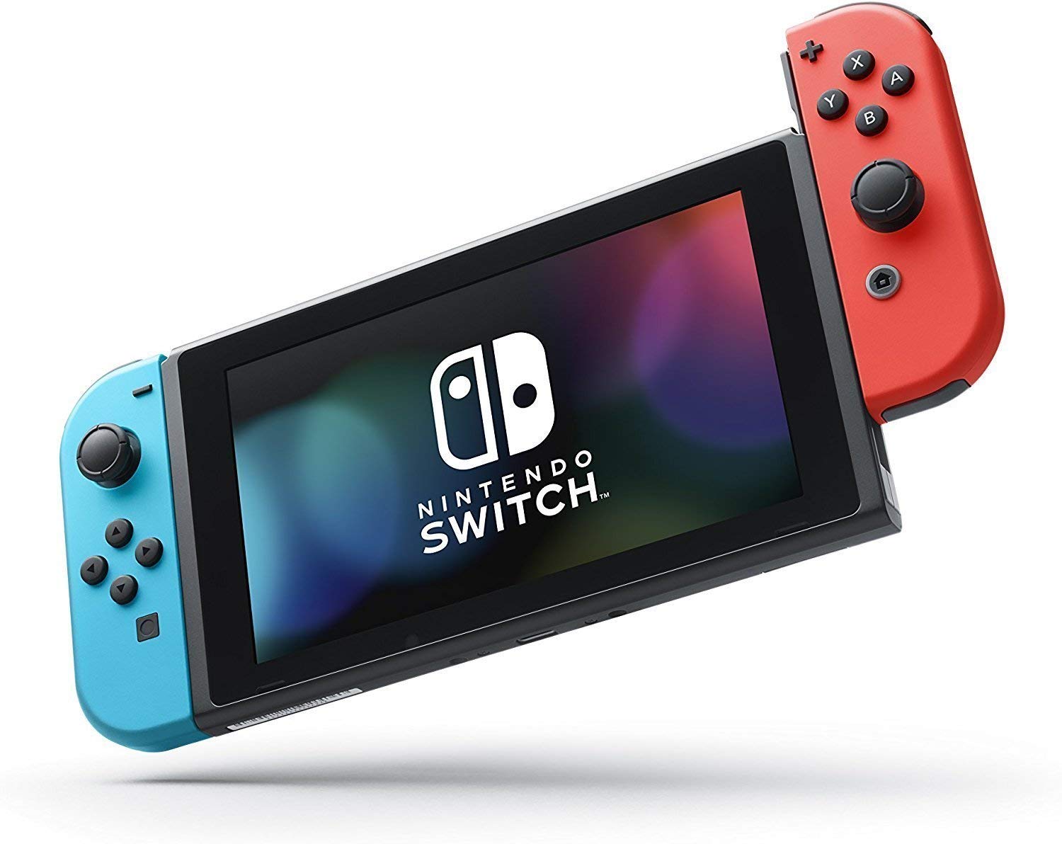 Nintendo Switch Neon Blue and Neon Red Joy-Con (Renewed)