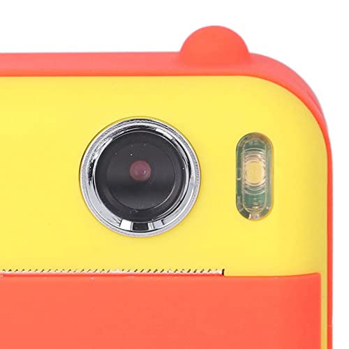 Printing Camera for Kids, Thermal Printing Camera LCD Screen for School (Yellow)