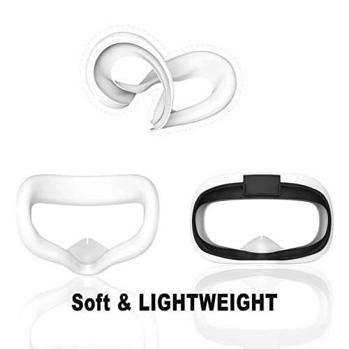 warkul Protective Case Wear-Resistant Soft Integrated Skin-Touch Prevent Light Leakage Dustproof VR TPU Eye Cover for Oculus Quest2