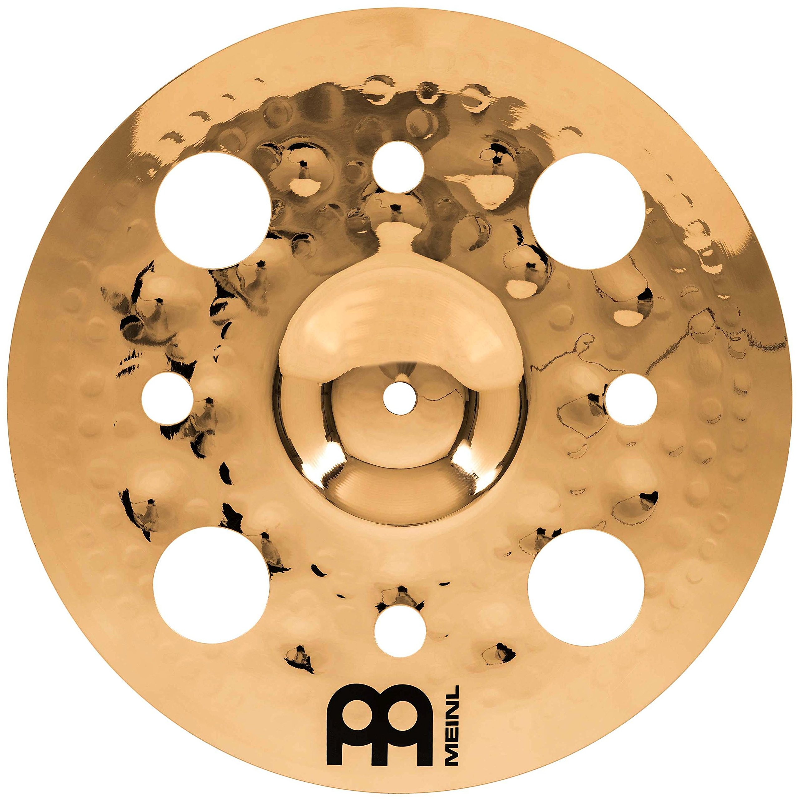 Meinl 12" Trash Splash Cymbal with Holes - Classics Custom Brilliant - Made In Germany, 2-YEAR WARRANTY (CC12TRS-B)