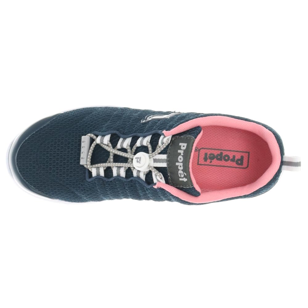 Propét Women's TravelWalker II Sneakers, Navy/Melon, 9.5 XX-Wide US
