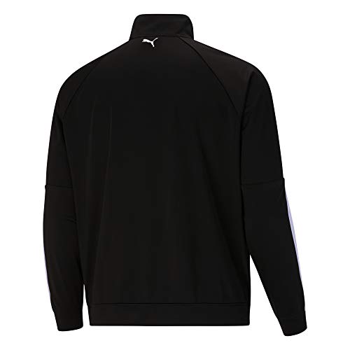 PUMA Men's Contrast Jacket 2.0, Black/White, L