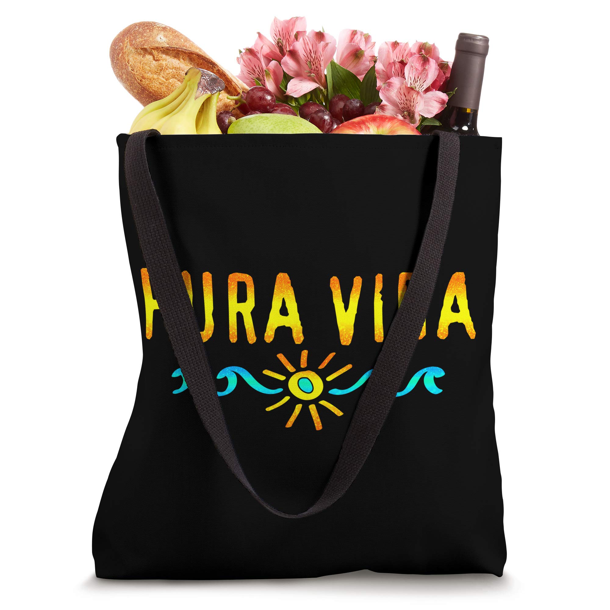 Pura Vida, Costa Rica, wave, sun, happiness, satisfaction Tote Bag
