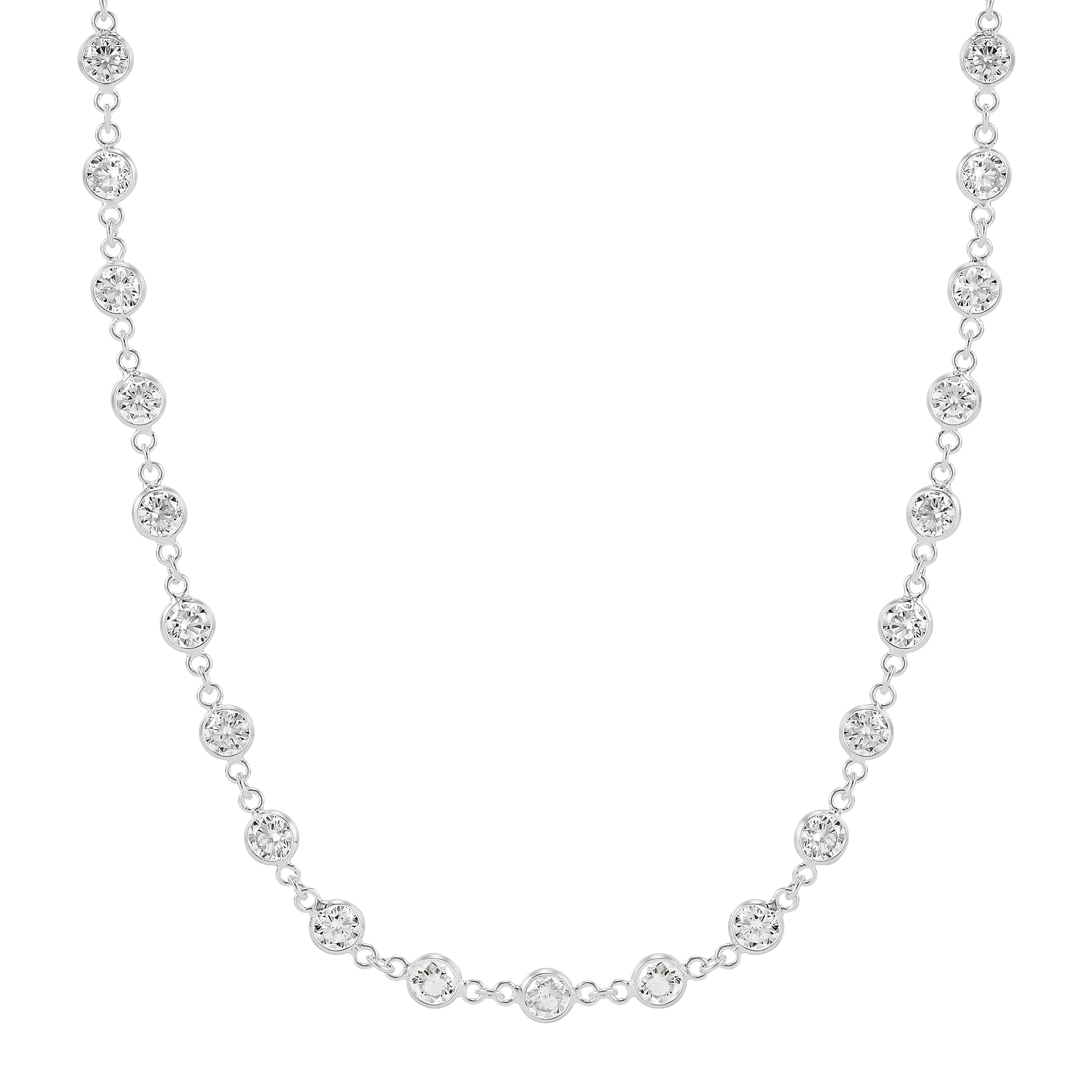 Silpada 'Like No Other' Sterling Silver Cubic Zirconia Necklace, 16" + 4"