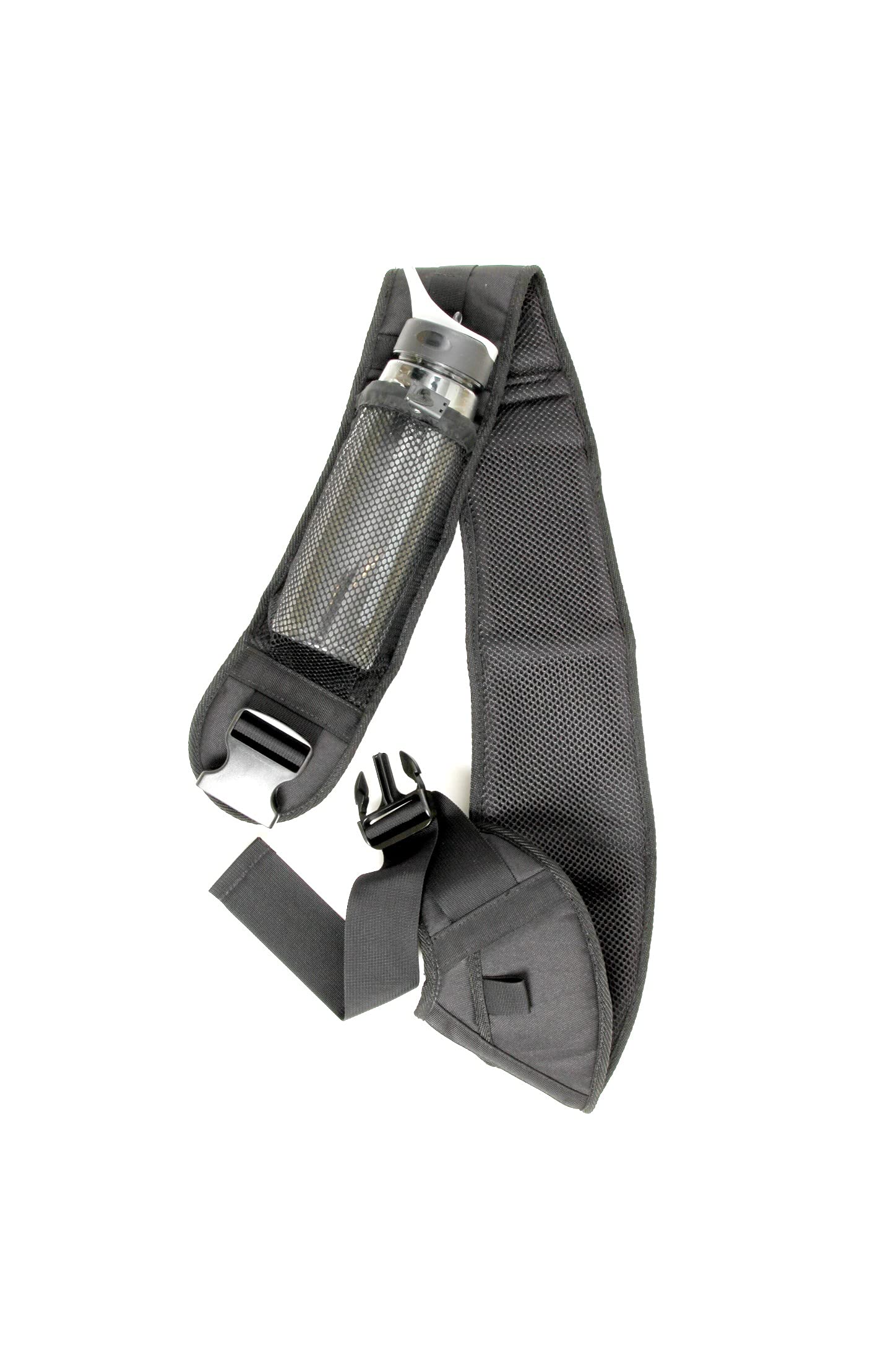 Premium Crossbody Sling Bag Travel Hiking Shoulder Daypack Black. Holds Water Bottle, Cell Phone, and Much More