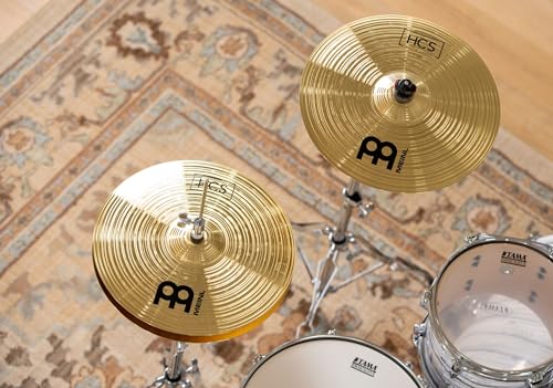 Meinl Percussion HCS 14" Crash Cymbal for Drum Set β Made in Germany β Traditional Medium Brass, 2-Year Warranty, (HCS14C)