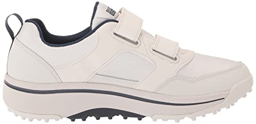 Skechers Men's Arch Fit Golf Shoe Sneaker, White/Navy 2 Strap, 11 Wide