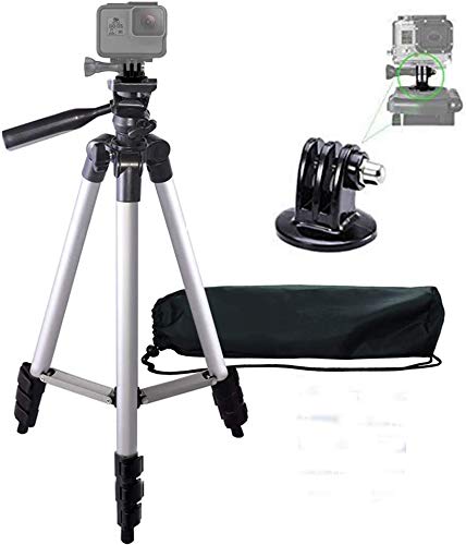Professional Flexible Aluminum Lightweight Portable Camera Tripod for iPhone/Samsung/Smartphone/Action Camera/DSLR Camera