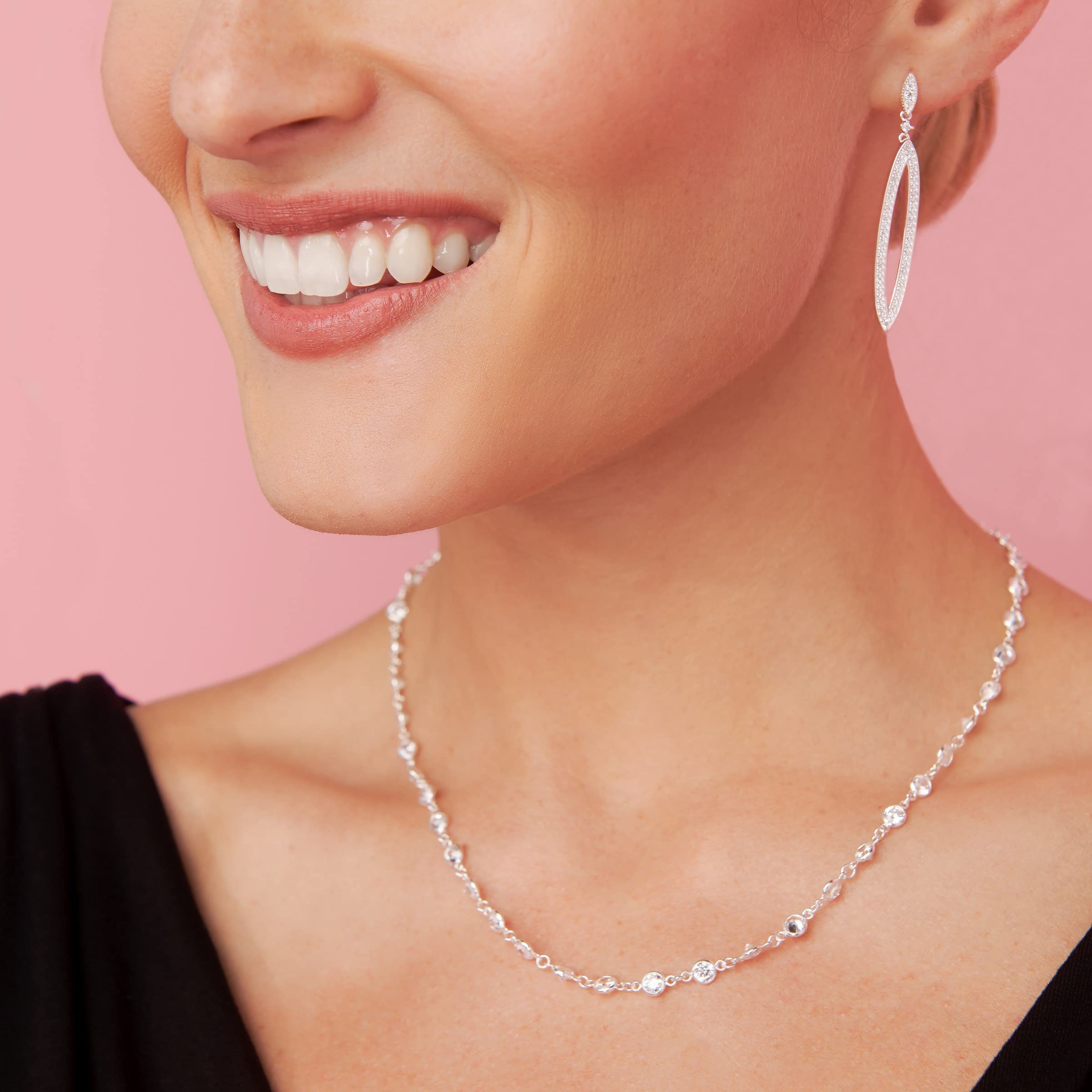 Silpada 'Like No Other' Sterling Silver Cubic Zirconia Necklace, 16" + 4"