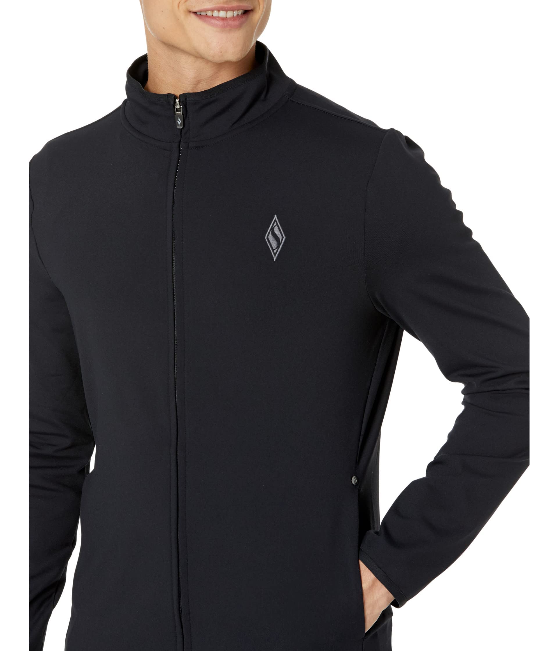 Skechers mens Men's Gowalk Jacket, Bold Black, Medium US