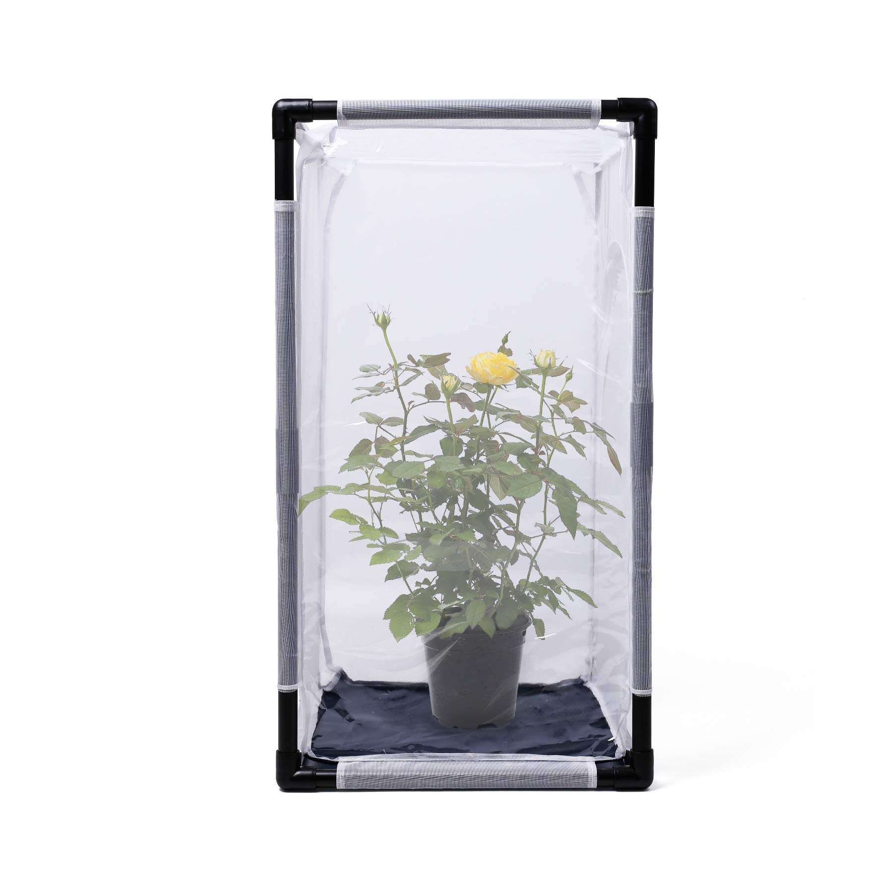 RESTCLOUD 30" Large Monarch Butterfly Habitat Cage, Outdoor Insect Mesh Cage Terrarium 16.5" x 16.5" x 30"