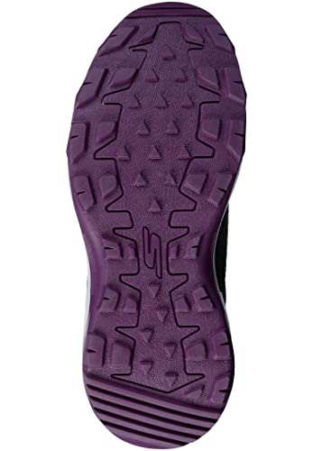 Skechers Women's GO Run Trail Altitude-Element Hiking Shoe, Charcoal/Blue, 7.5