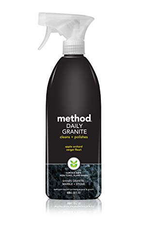 Method Daily Granite Cleaner Spray, Apple Orchard, Plant-Based Cleaning Agent for Granite, Marble, and Other Sealed Stone, 28 fl oz Spray Bottles (Pack of 8)