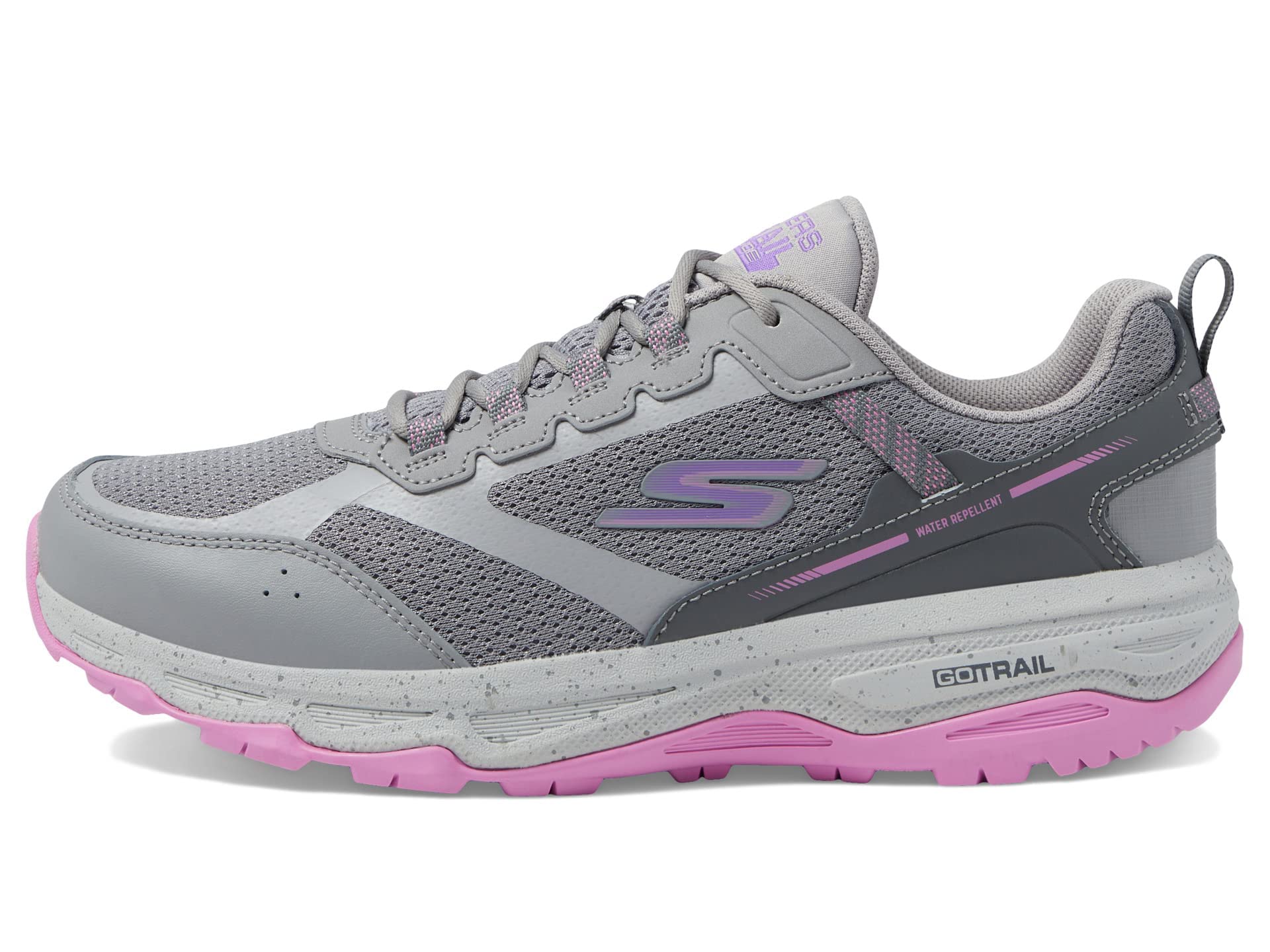 Skechers Women's GO Run Trail Altitude-Ridgeback Hiking Shoe, Gray/Pink, 8