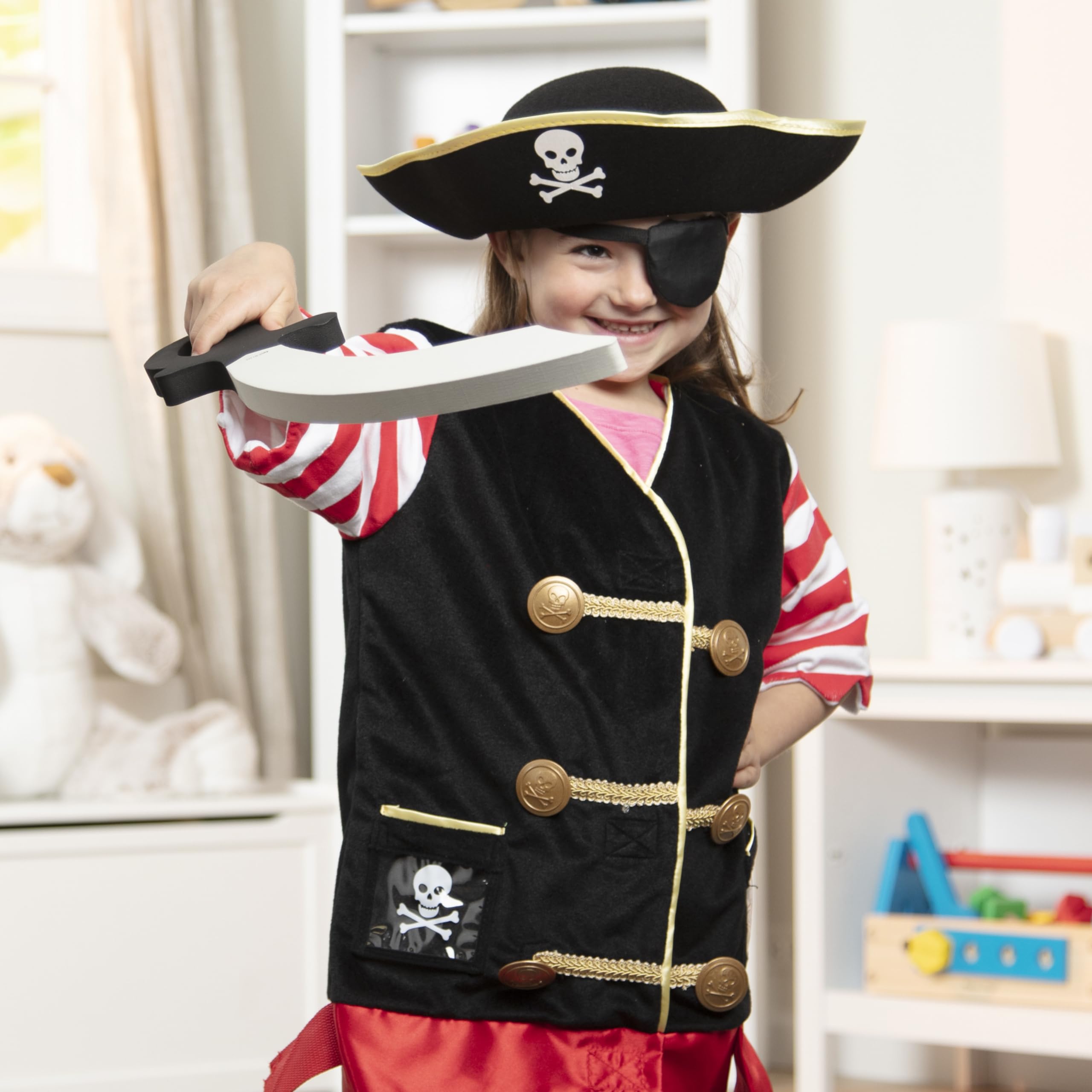 Melissa & Doug Pirate Role Play Set (FFP), Multicolor, Toddler
