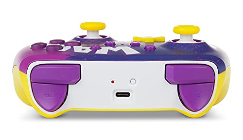 PowerA Enhanced Wireless Controller for Nintendo Switch - Waluigi, Nintendo Switch Lite, Gamepad, game controller, Bluetooth controller, rechargeable