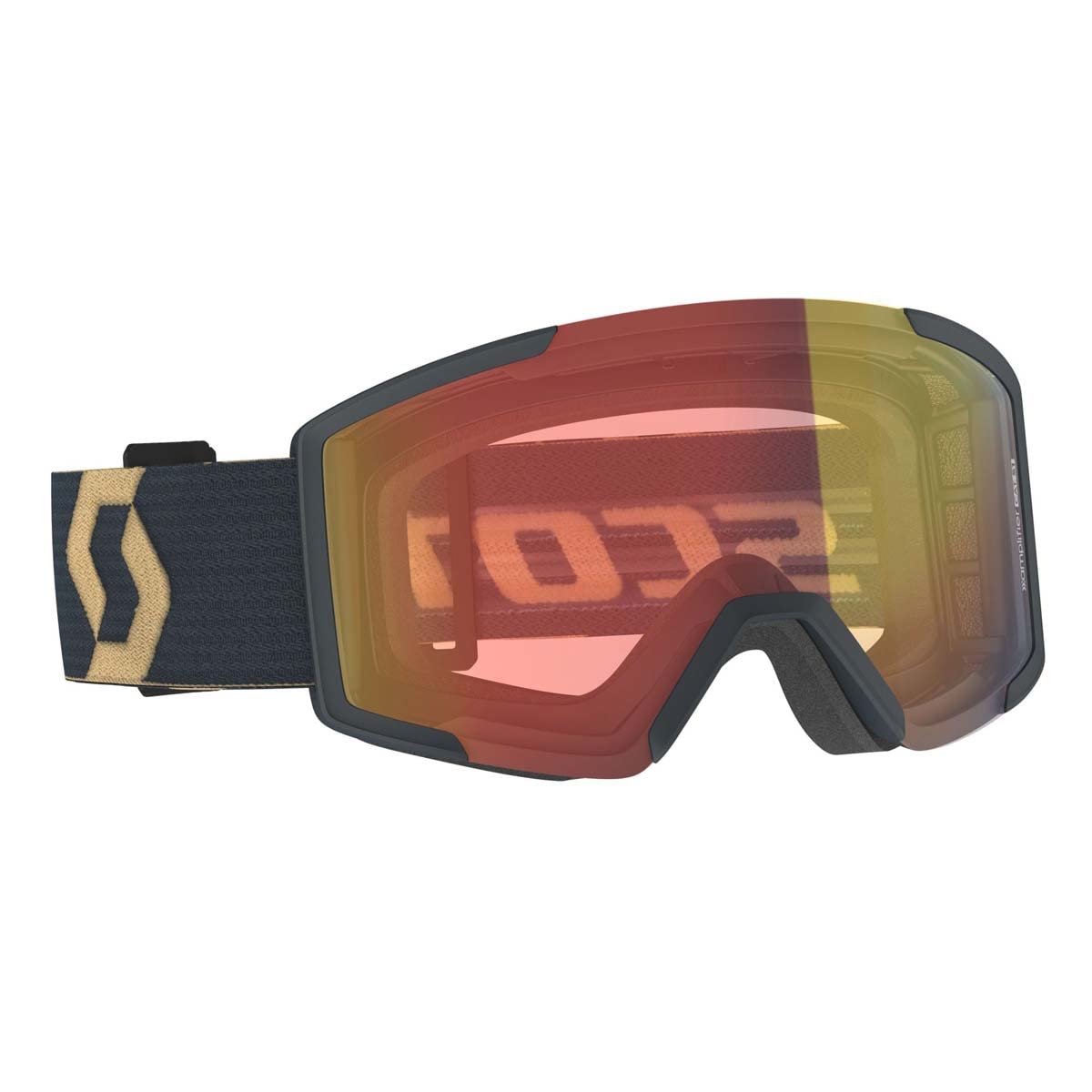 SCOTT Goggle Shield (Team Beige/Aspen Blue;illuminator red chrome/Illuminator Red Chrome, One Size) 2022/23