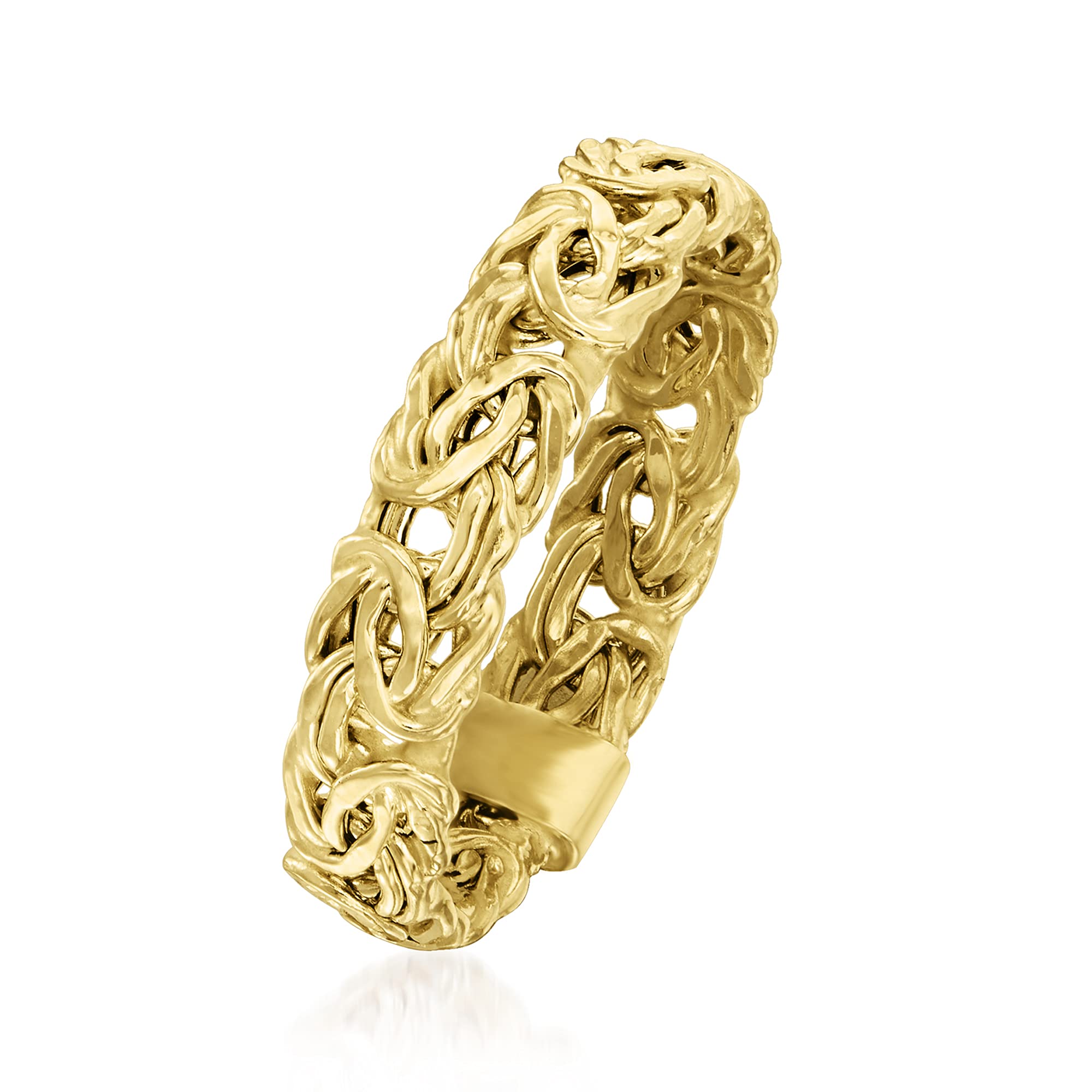 Ross-Simons 14kt Yellow Gold Byzantine Ring. Size 7