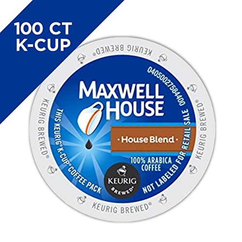 Maxwell House House Blend Medium Roast K-Cup Coffee Pods (100 Pods)