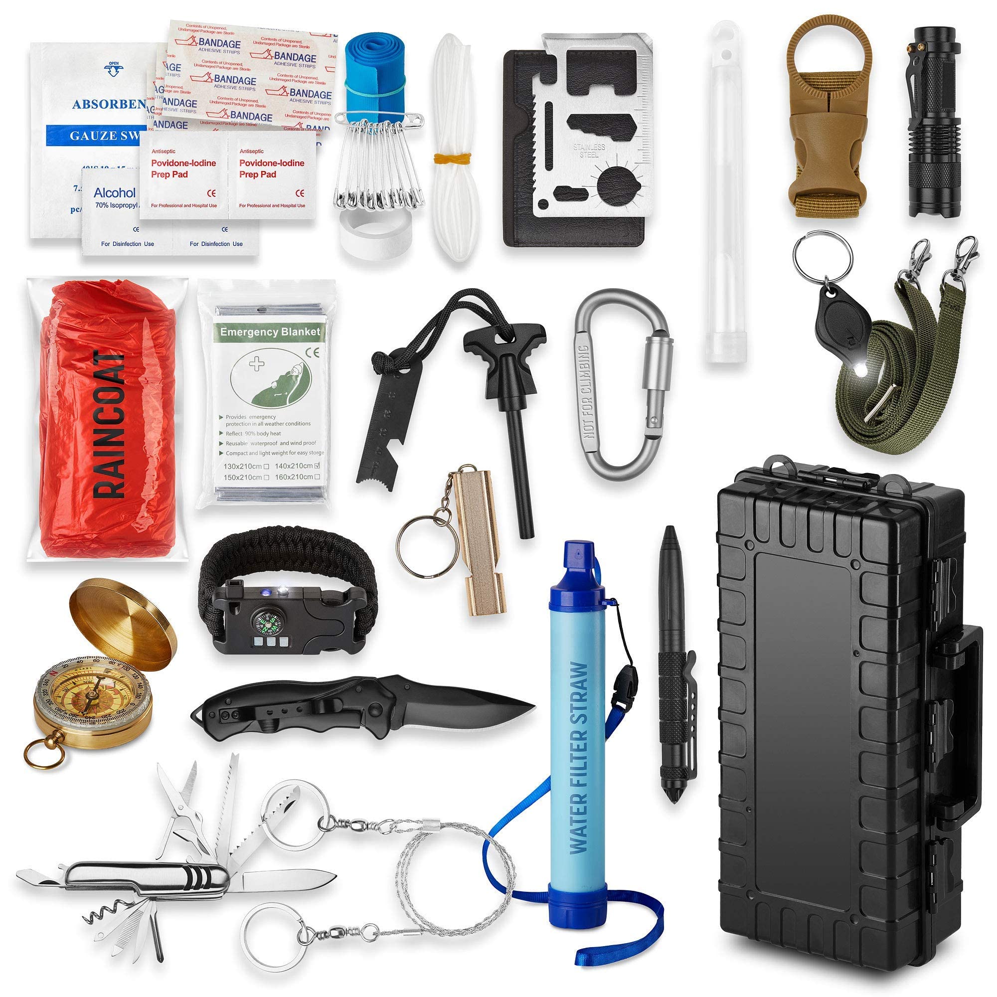 Pathway North Emergency Survival Kit for Disaster Tactical Survival Multi Tool Bug Out Bag, Boat, Hunting, Outdoor Hiking Camping Gear, Essentials for Adventures