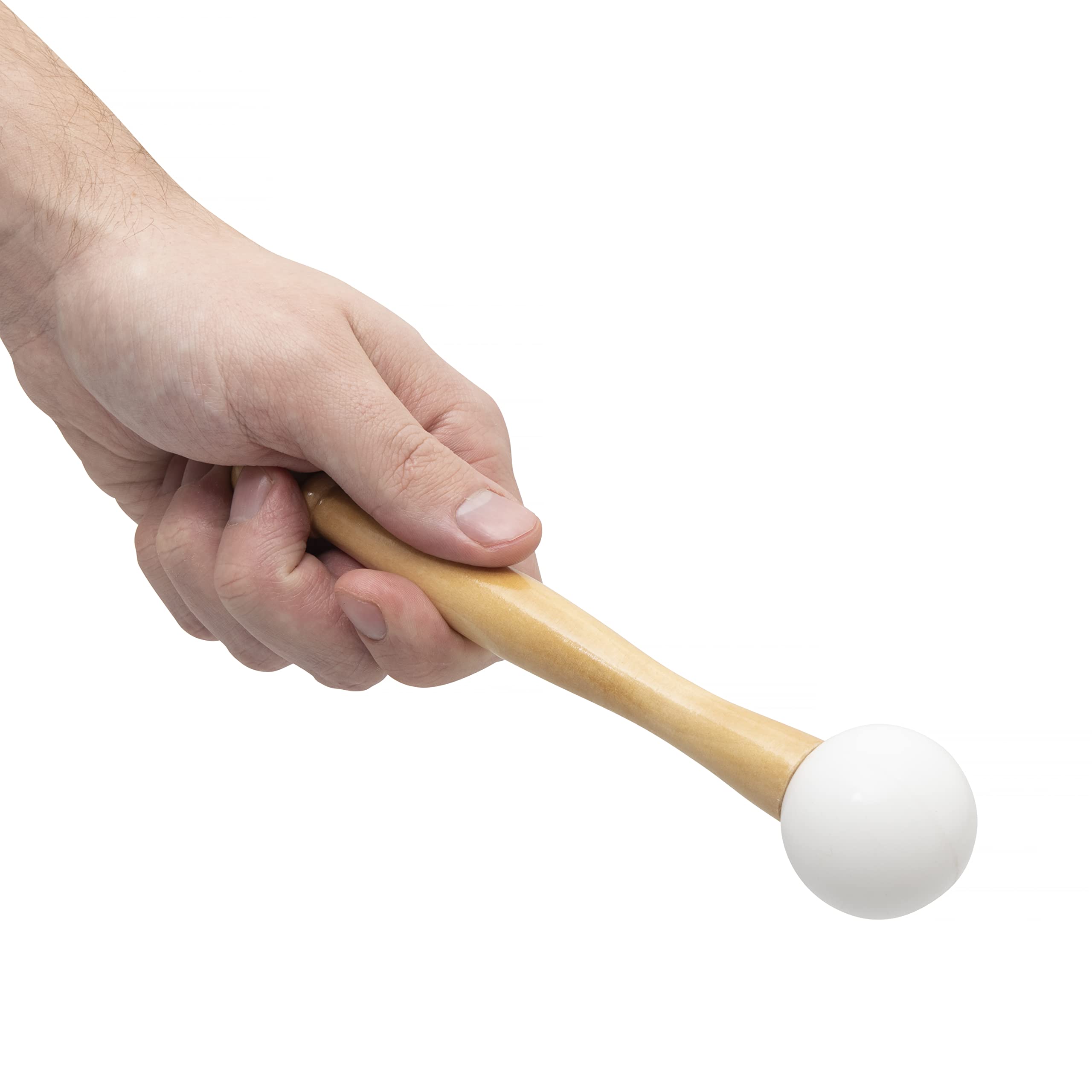 Ronoto River Rubber Mallet - Rubber Ball Striker with Wooden Handle - For Playing Crystal Singing Bowls of Different Sizes