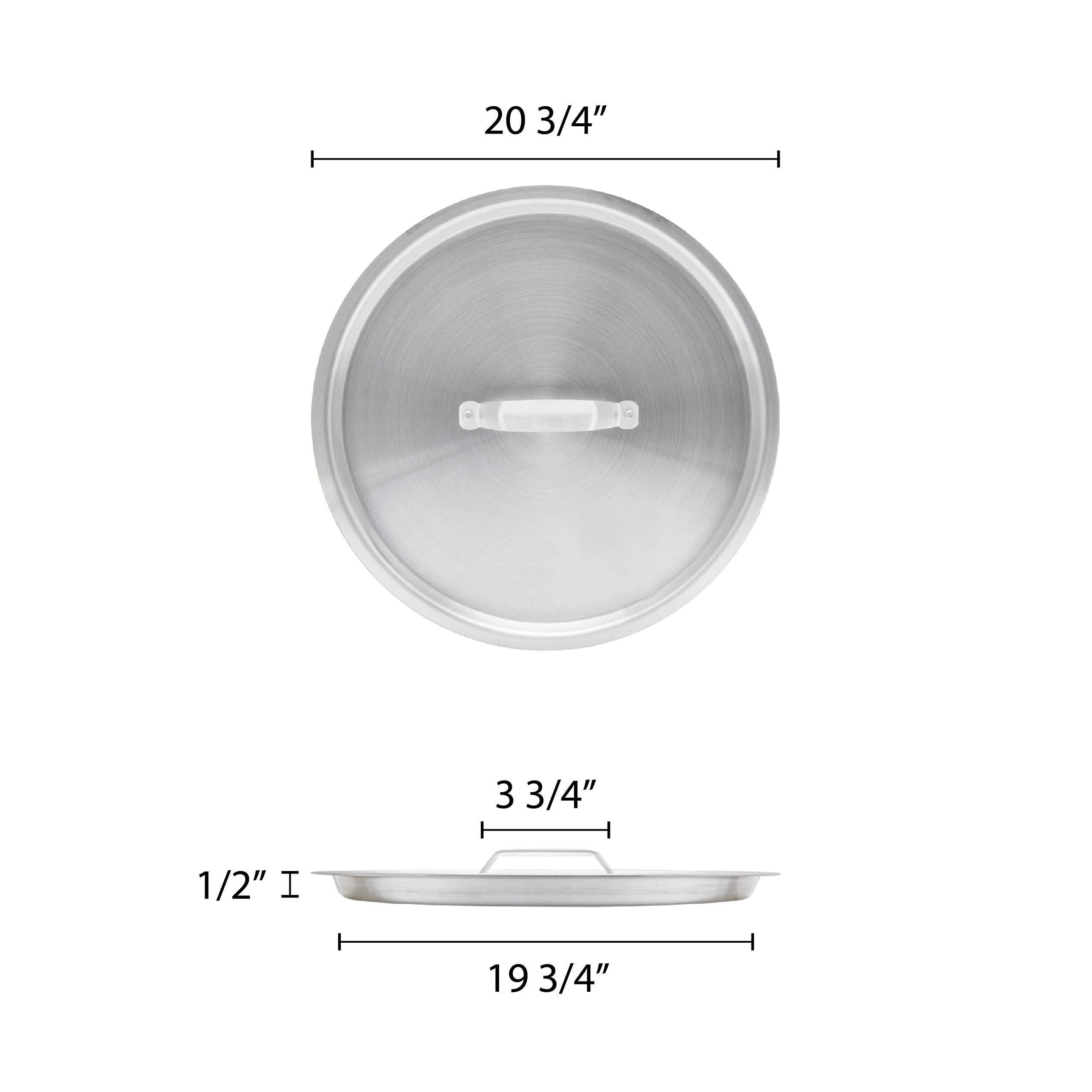 Thunder Group 60 qt Aluminum sauce pot lid, comes in each