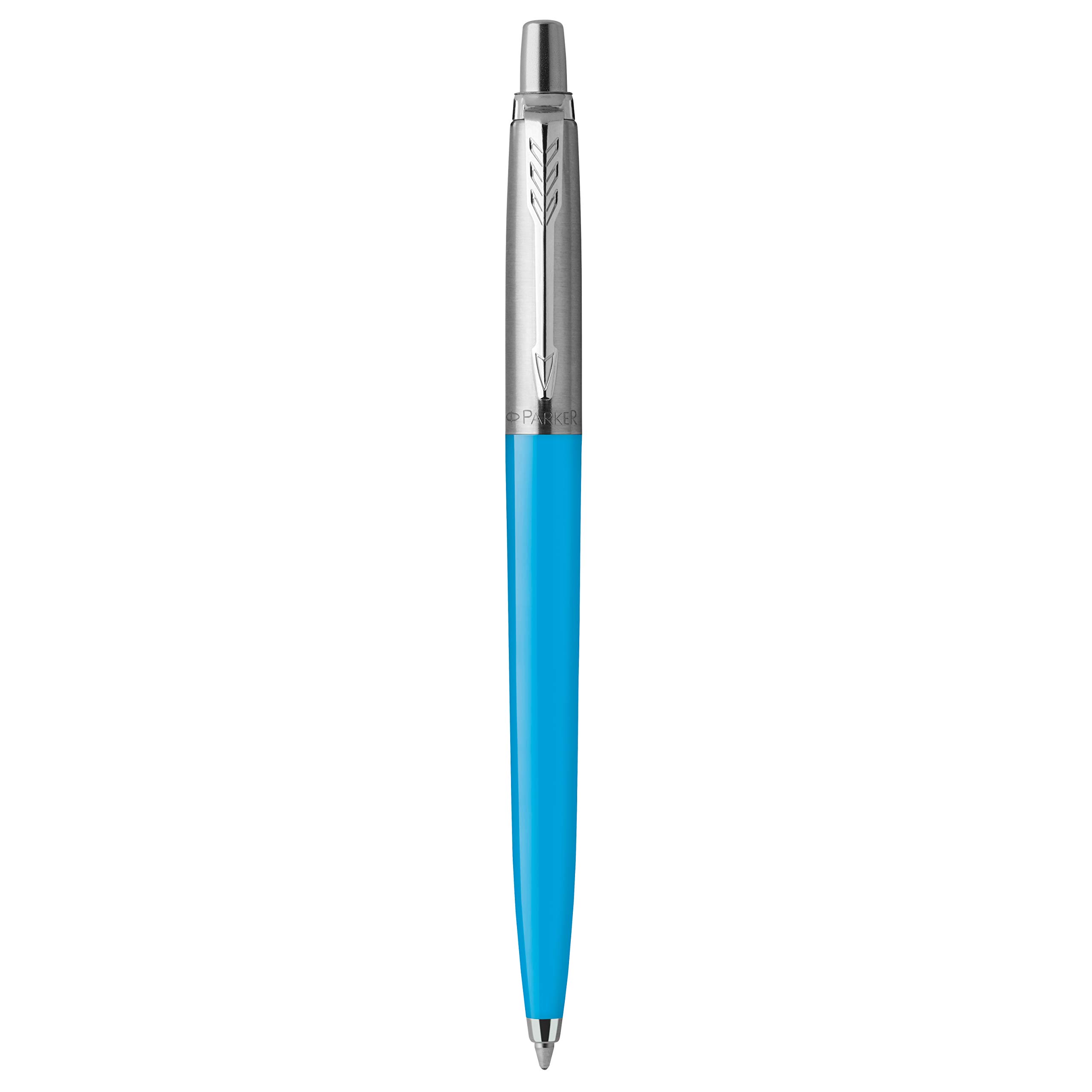 Parker Jotter Originals Ballpoint Pens | Pop Art Collection | Lime, Sky Blue and Hot Pink with Chrome Trims | Medium Point | Blue Ink | 3 Count