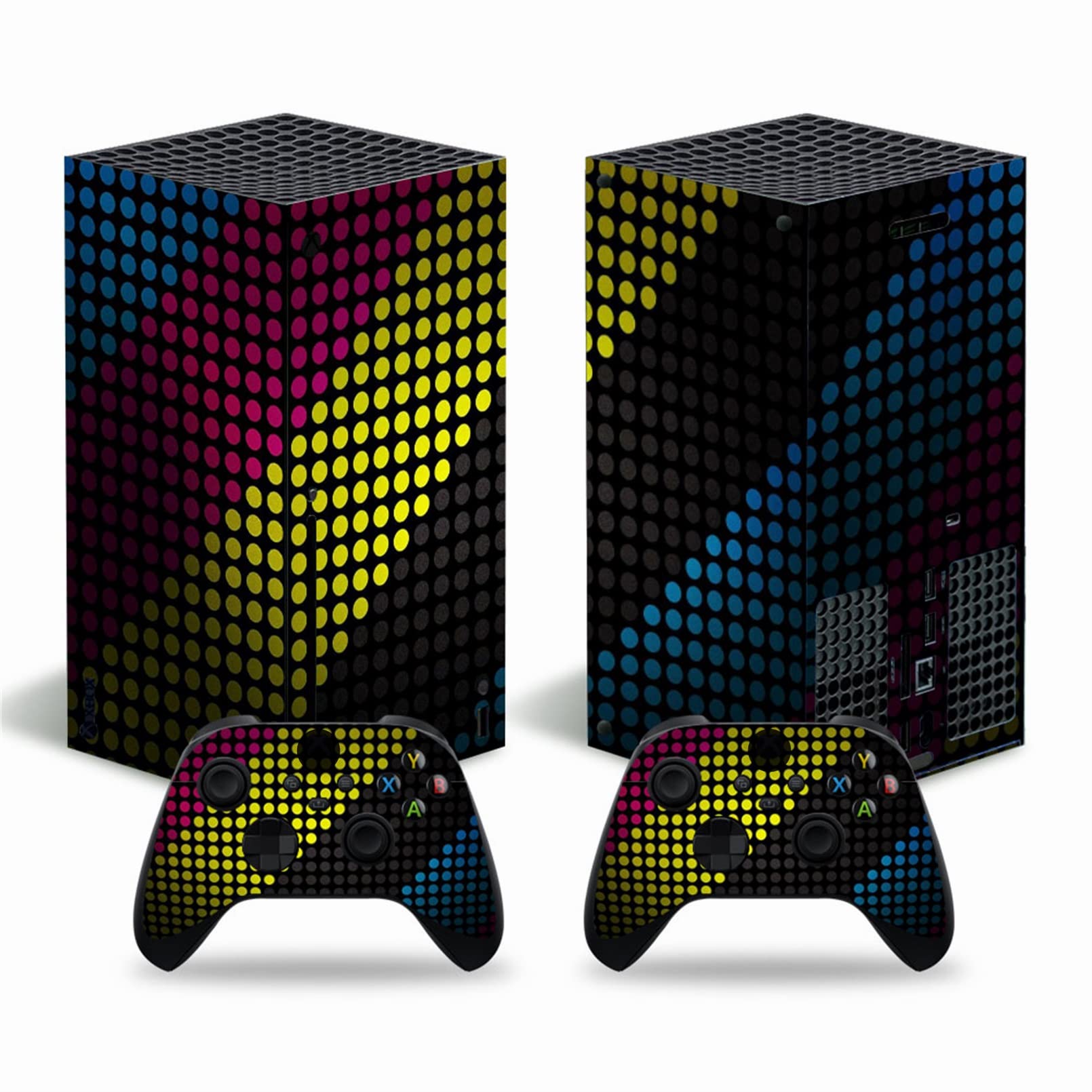 Top factory Skin Decal Protective Vinyl Skin Decal Cover for Series X Console Skins Wrap Sticker with Two Free Wireless Controller Decals 87413 Decal