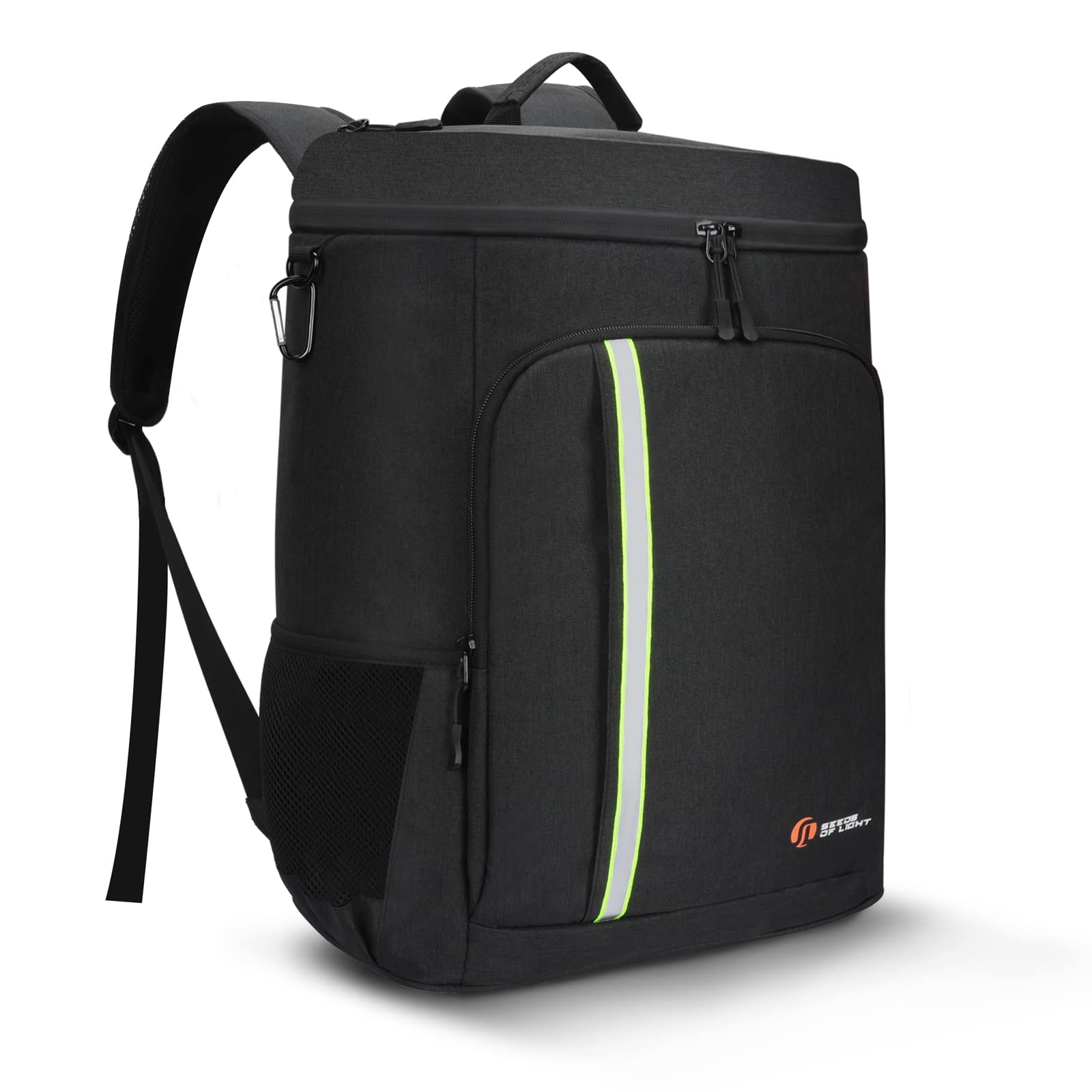 Seeds of Light Cooler Backpack 35 Cans Insulated Pack Leak Proof Large Capacity for Camping, Picnic, Hiking, Beach and Trips for Men Women