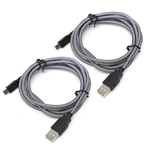 USB Charging Cable, 1.5M PVC Host Micro USB Charging Cable, Durable, Protable Charging Cable for New 3DSXL NDSi 2DS, 2 packs