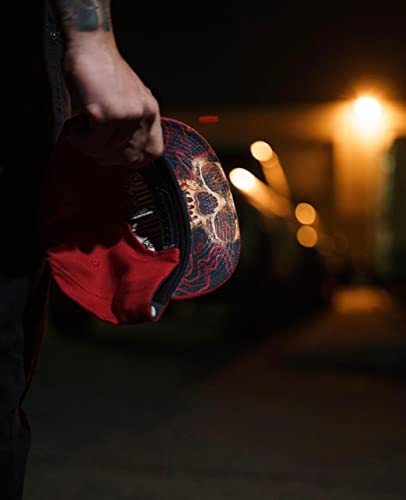Sullen Sketchy Tattoo Lifestyle Graphic Snapback Hat Red