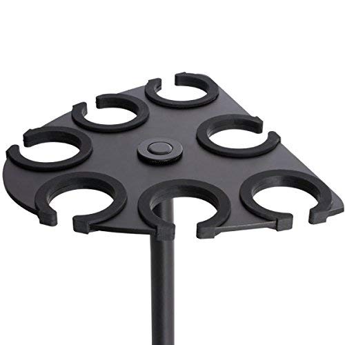 On Stage Round Base Mic Stand MS7201 With MSA2700 Multi Mic Holder Plus Hosa Peel Off Labels