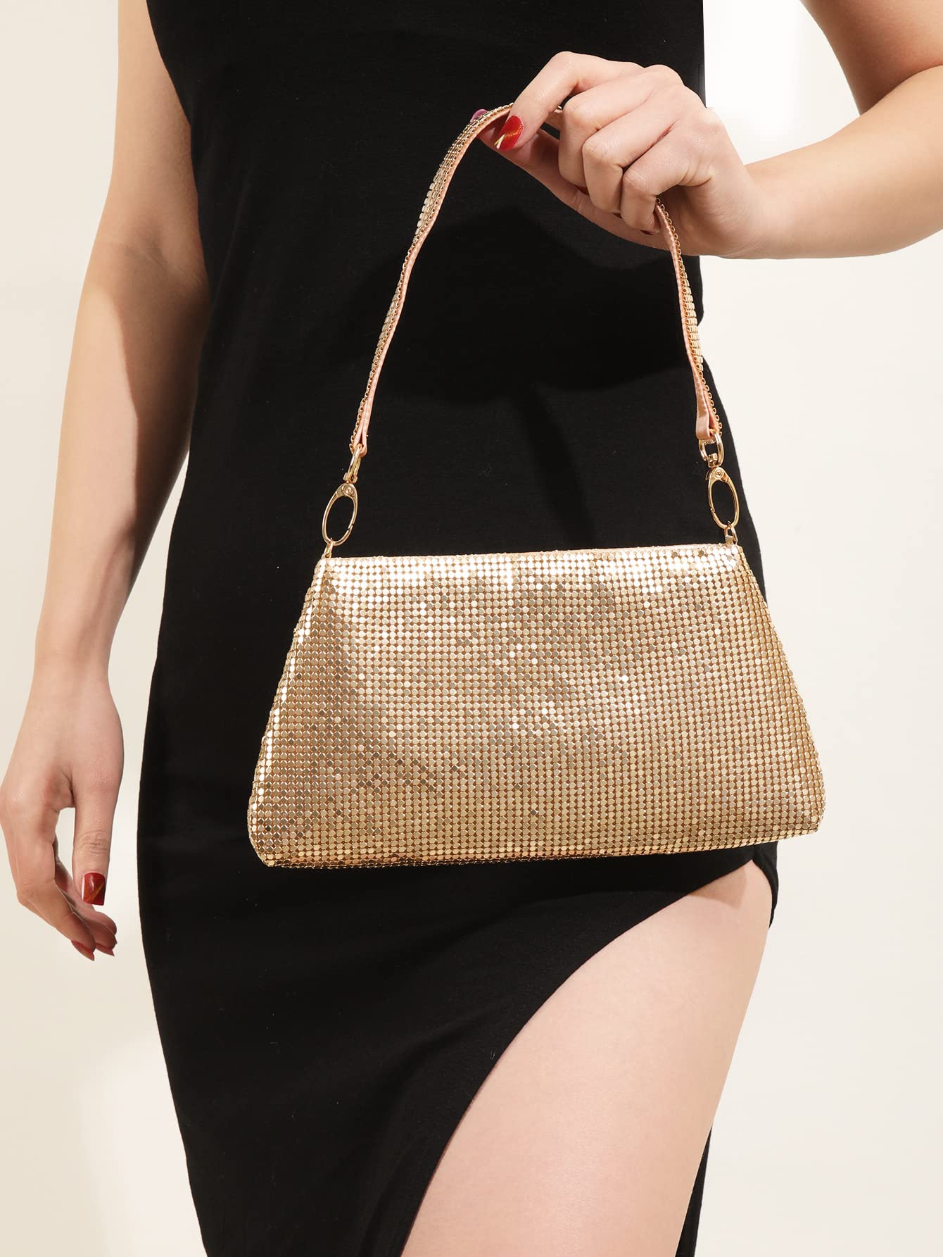 Simcat Clutch Bag for Women Evening Purses with Sequins Handbag for Wedding Party Cocktail Clutches Purse