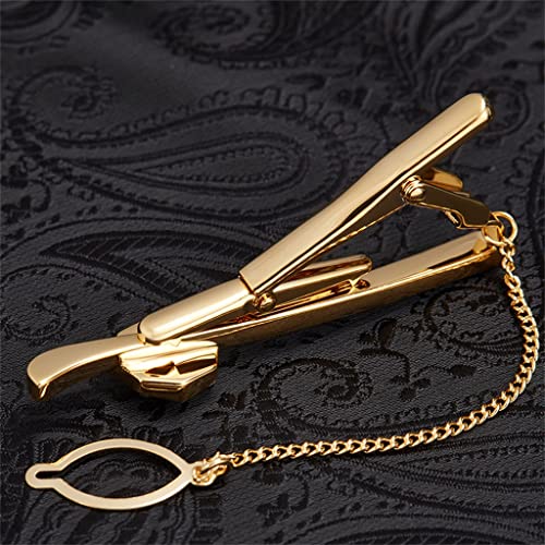 ZCMEB 4 Piece Men's Tie Clip Cufflinks Set Shirt Button Cuff Nails Cuff Nails Business Tie Clip Gifts