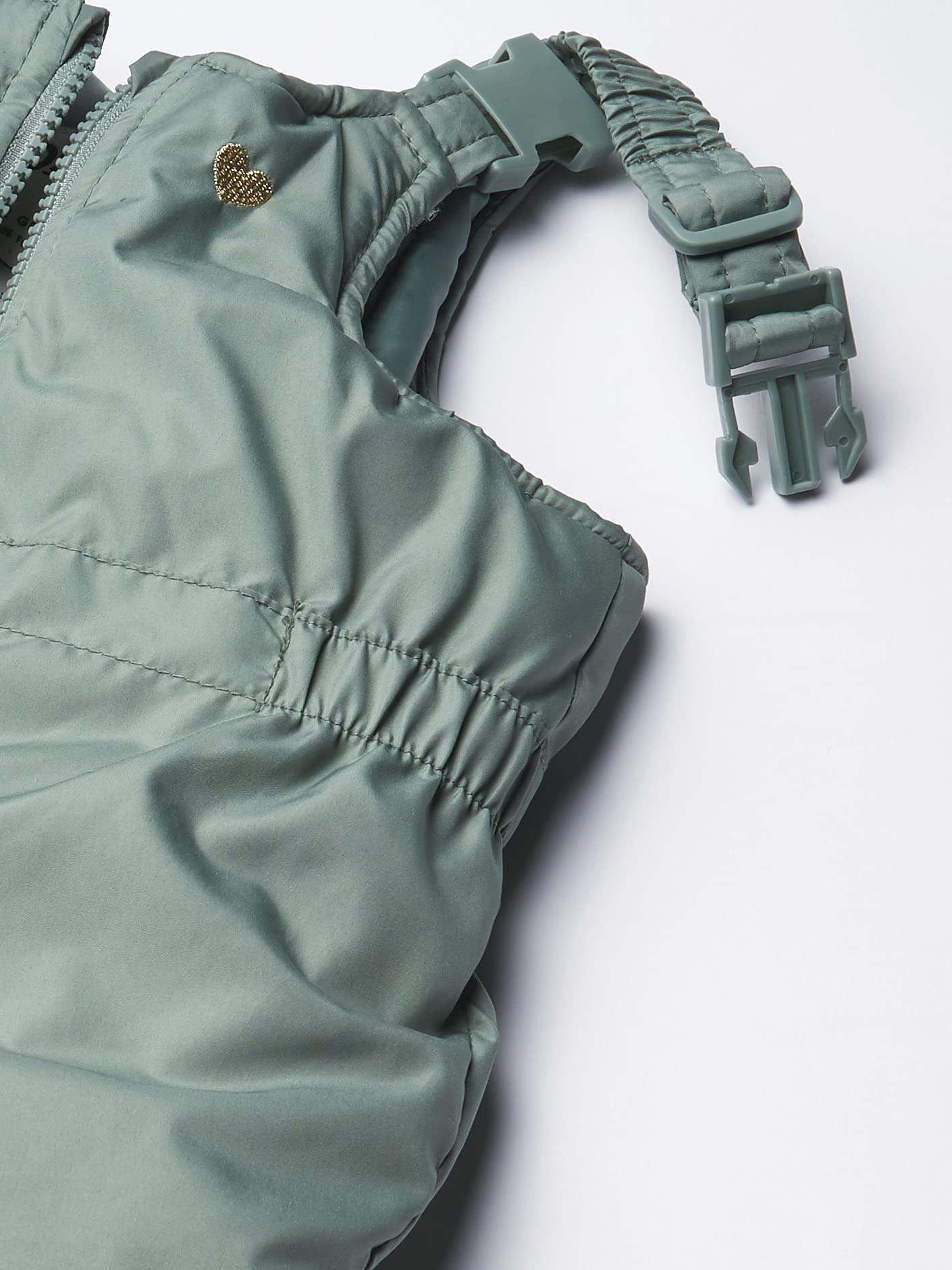 OshKosh B'Gosh baby girls Ski Jacket and Snowbib Outfit Set Snowsuit, Sage/Pink, 12 Months US