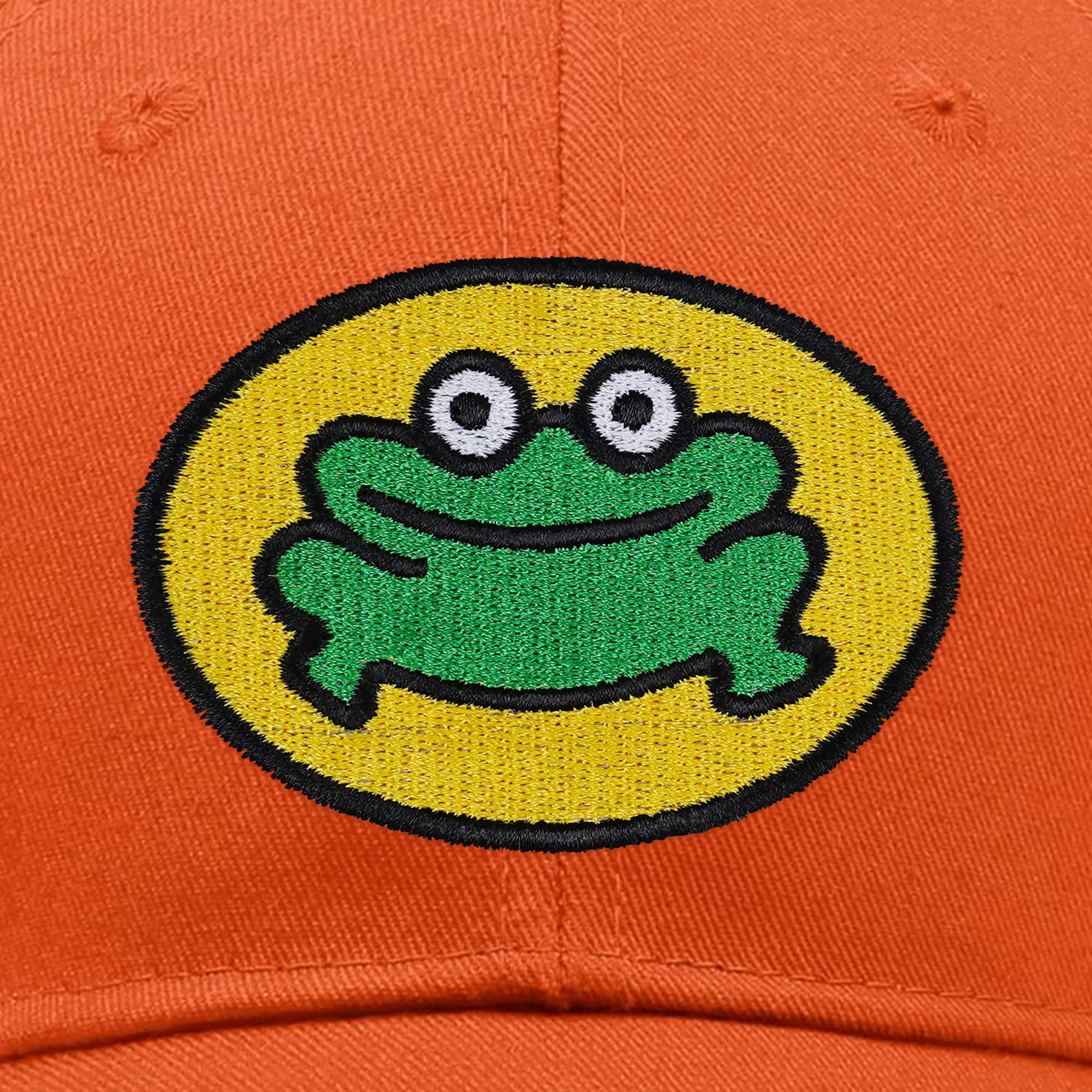 singwe Parappa The Frog Rapper Hats Funny Orange Trucker Hat Cute Cartoon TV Hat Baseball Cap for Women Men
