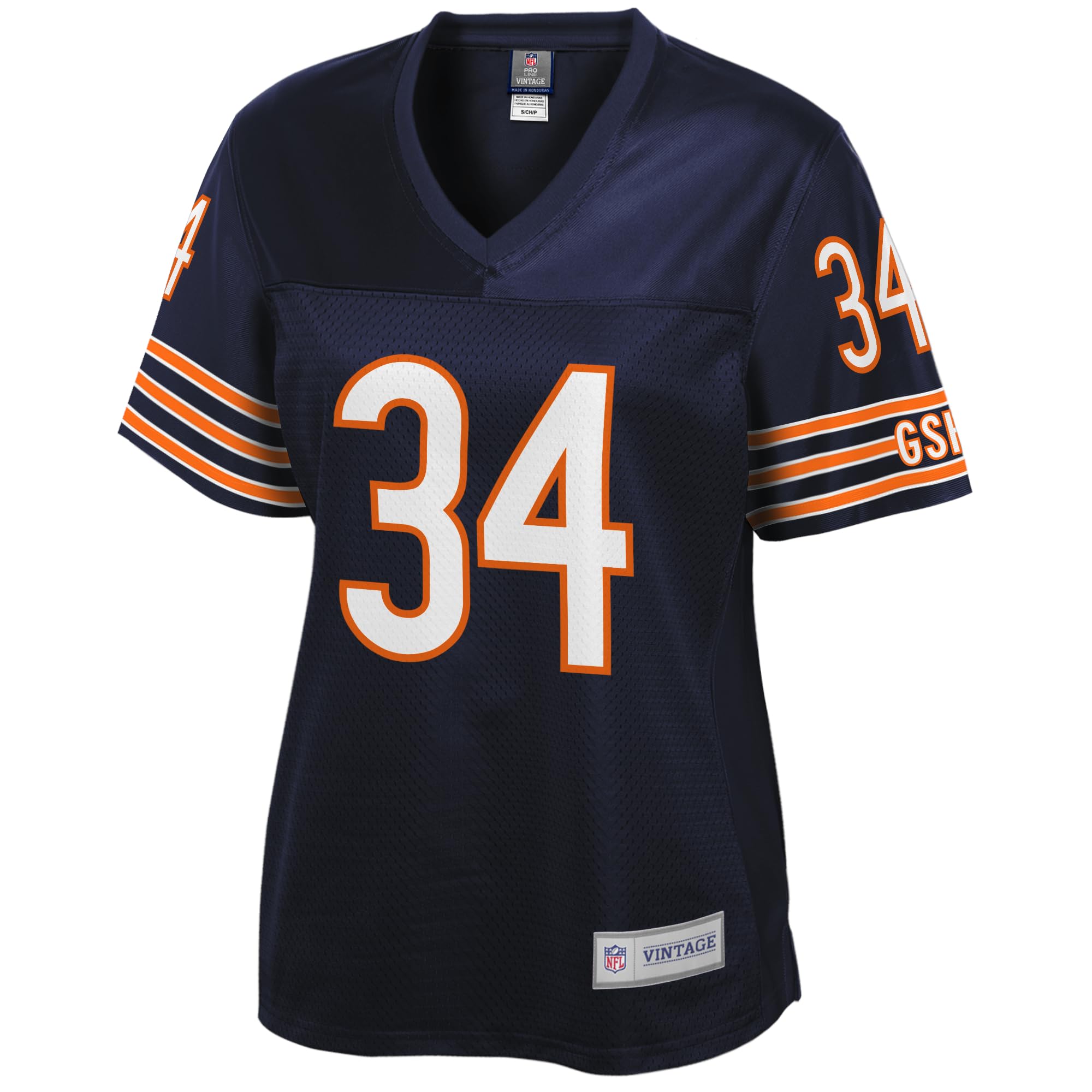 NFL PRO LINE Women's Walter Payton Navy Chicago Bears Retired Player Replica Jersey