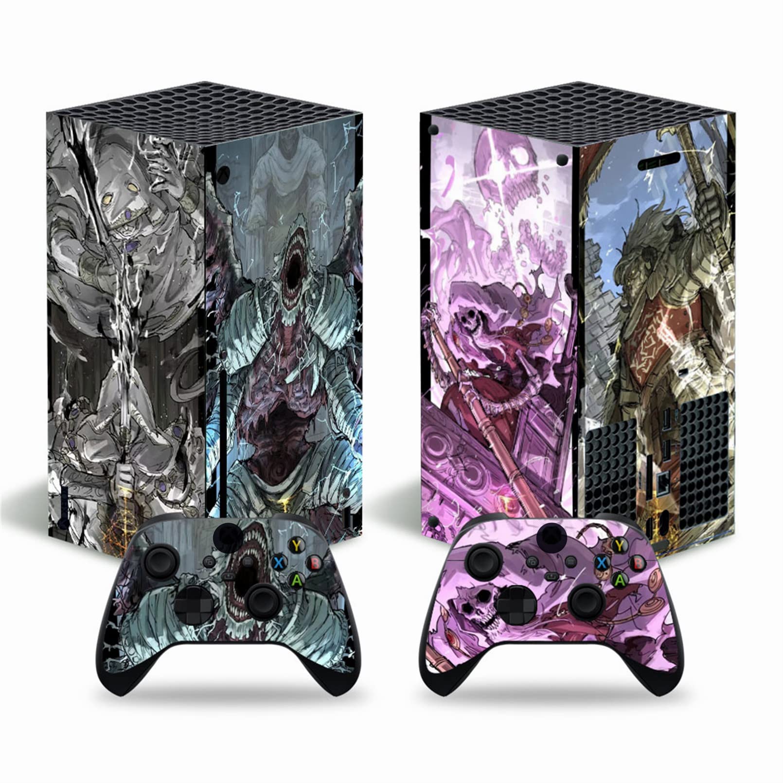 Top factory Skin Decal Protective Vinyl Skin Decal Cover for Series X Console Skins Wrap Sticker with Two Free Wireless Controller Decals 43399 Decal