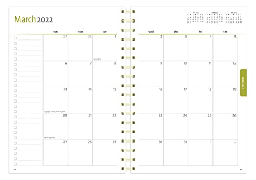 Mindful Living 2022 6.9 x 9.8 Inch Weekly Karma Planner by Brush Dance | Thicker and Bigger than Average Planner | Art Quotes Photography Inspiration