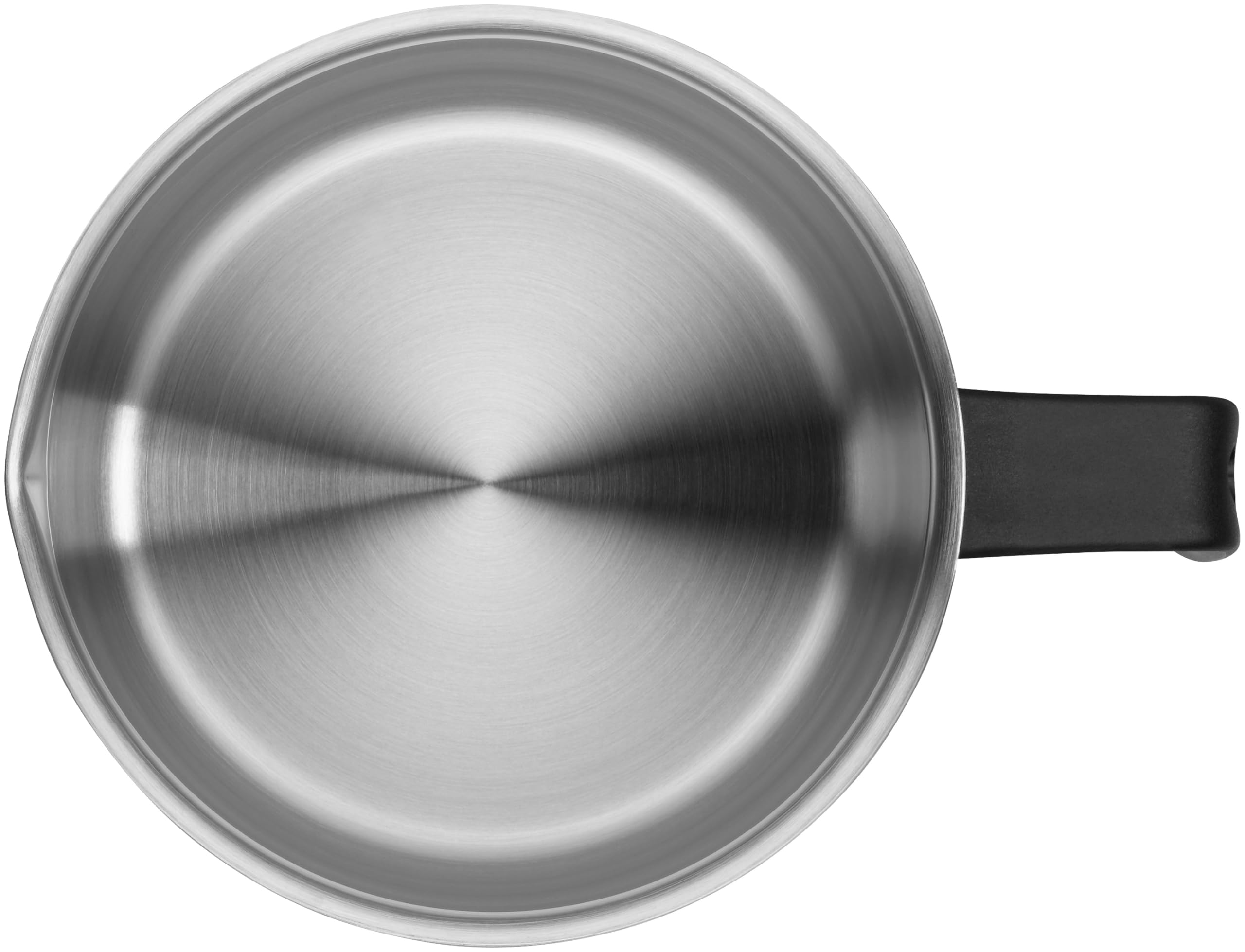 WMF 794769990 milk pot Ø 14 cm approx. 1,7l pouring rim Cromargan stainless steel brushed suitable for all stove tops including induction dishwasher-safe, Silver