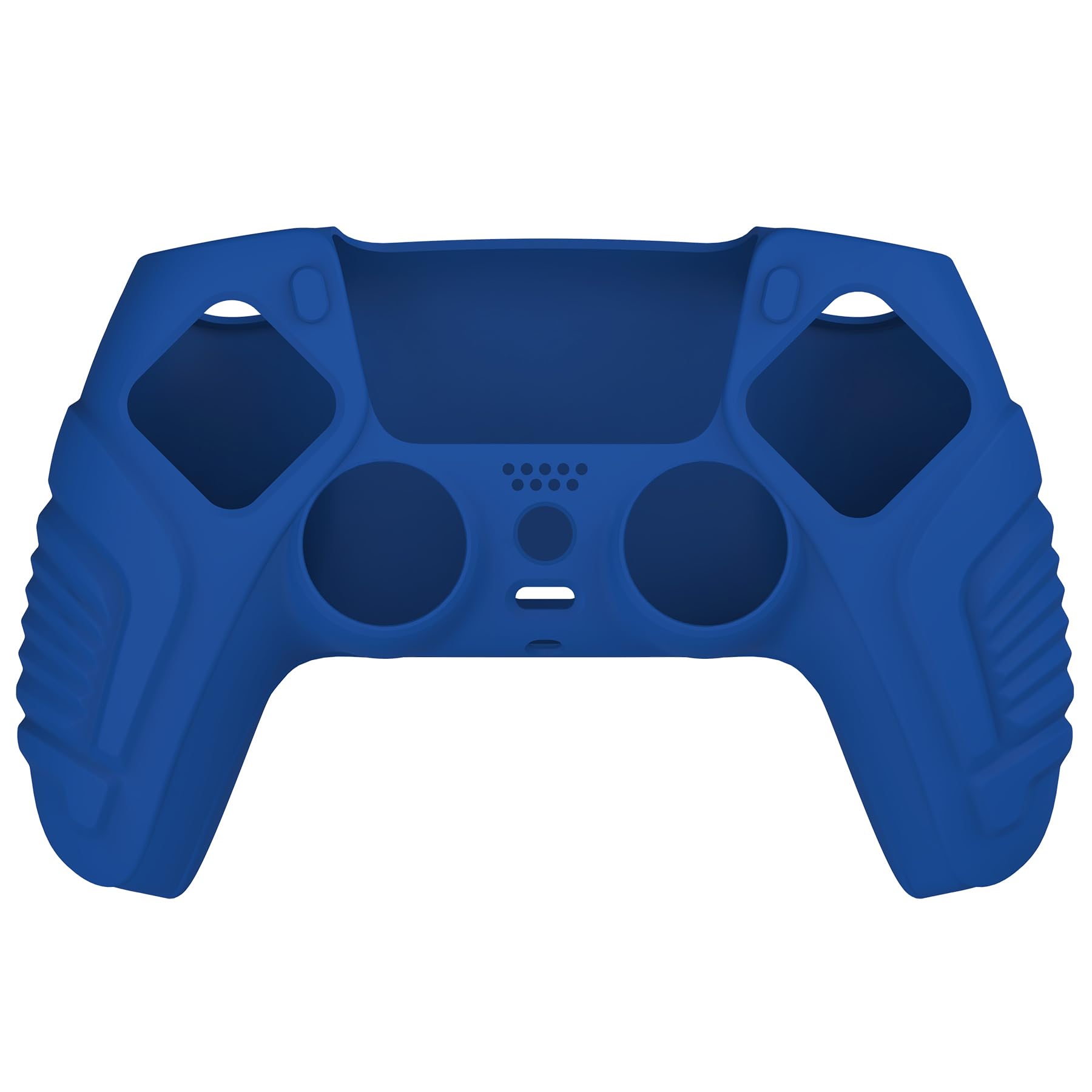 PlayVital Raging Warrior Edition Controller Protective Case Cover for PS5, Anti-Slip Rubber Protector for PS5 Wireless Controller, Soft Silicone Skin for PS5 Controller with Thumbstick Caps - Black