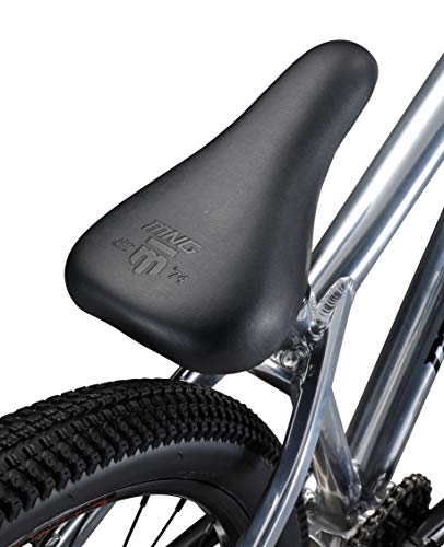 Mongoose Fireball Dirt Jump Mountain Bike, 26-Inch Wheels, Mechanical Disc Brakes, Chrome
