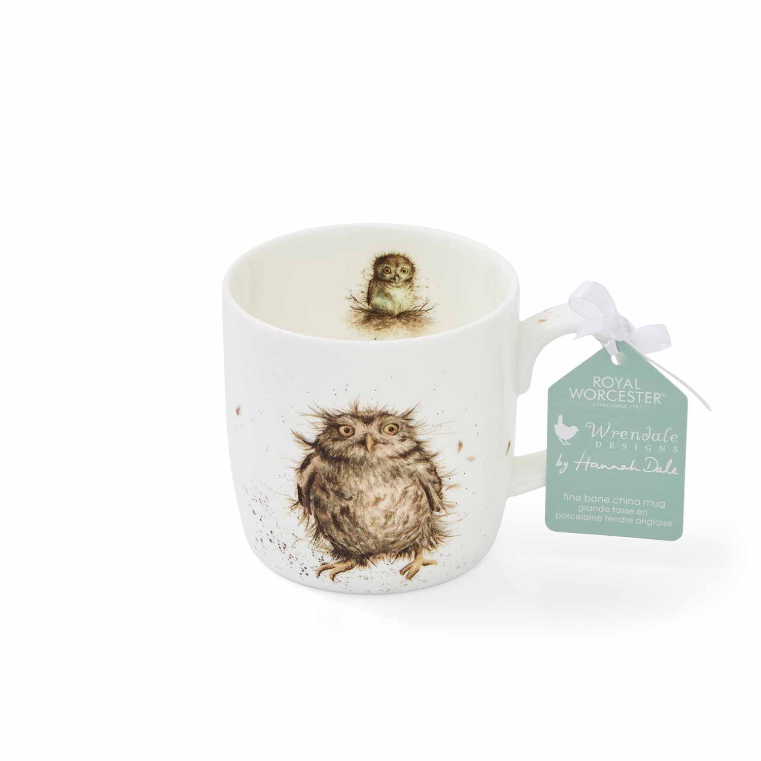 Royal Worcester Wrendale Wrendale What A Hoot Mug, Multi-Colour