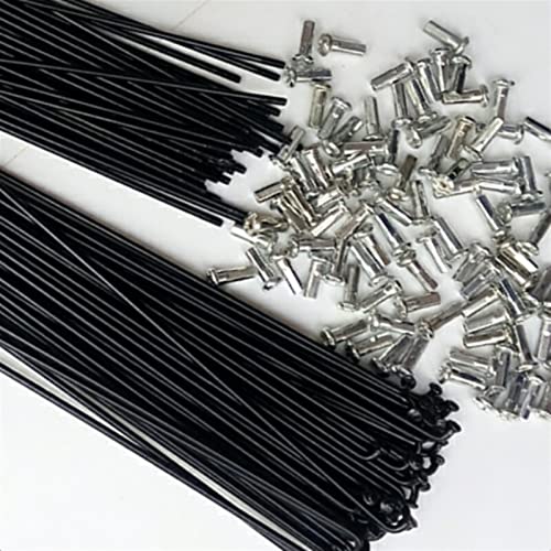 WICKYPRINCE spokesbiketeelnipples Mountain Wheel 100/batch Bicycle Spokes 14G 2.0mm * 80-275mm Mountain Bicycle Spokes Road Bicycle Folding Bicycle (Color : 133mm)