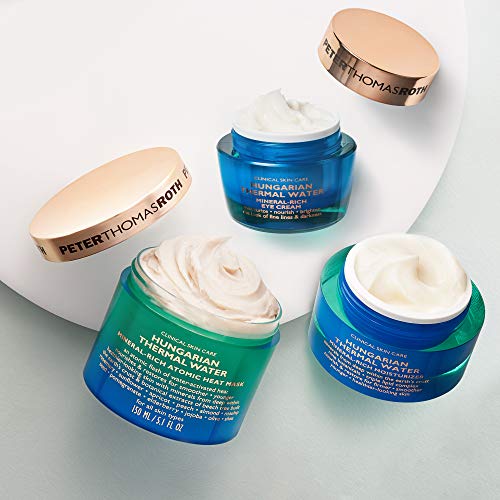 Peter Thomas Roth | Hungarian Thermal Water Mineral-Rich Eye Cream | Hydrating Eye Cream with Botanicals, Peptides and Caffeine for Fine Lines, Wrinkles, Crow's Feet and Darkness
