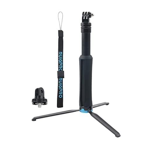 Ronyme Portable Selfie Stick Tripod Stand Extension Pole for Action Cameras - No Long Screw