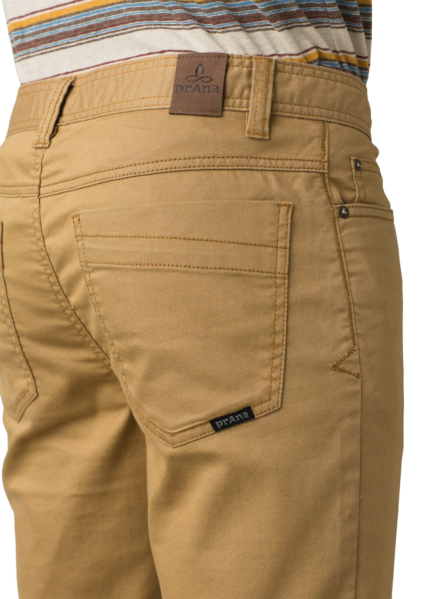 prAna Men's Standard Bridger Jean, Embark Brown, 34W x 32L