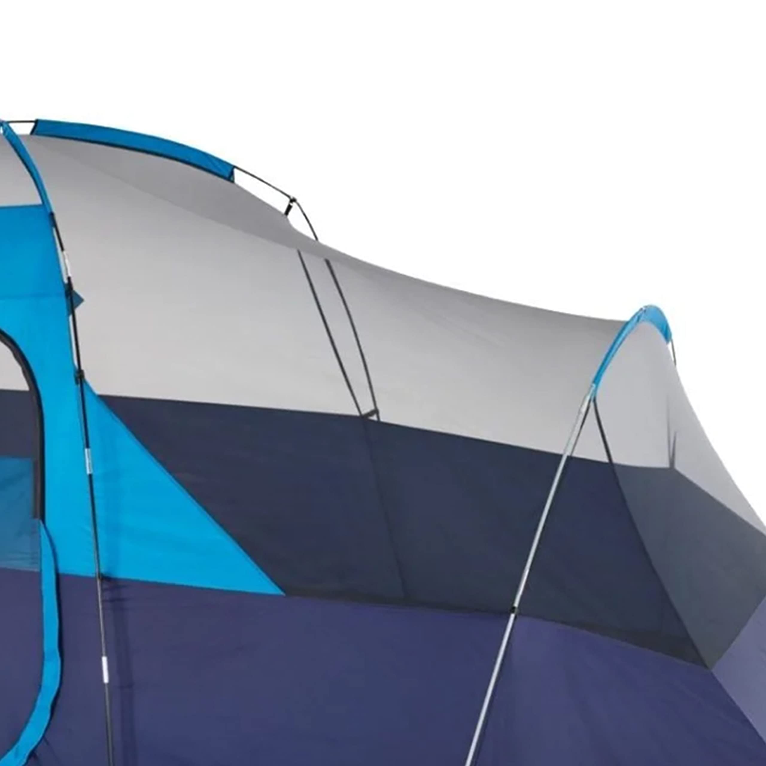 Outbound 12-Person Dome Tent for Camping with Carry Bag and Rainfly | Perfect for Backpacking or The Beach | Light Blue & Navy