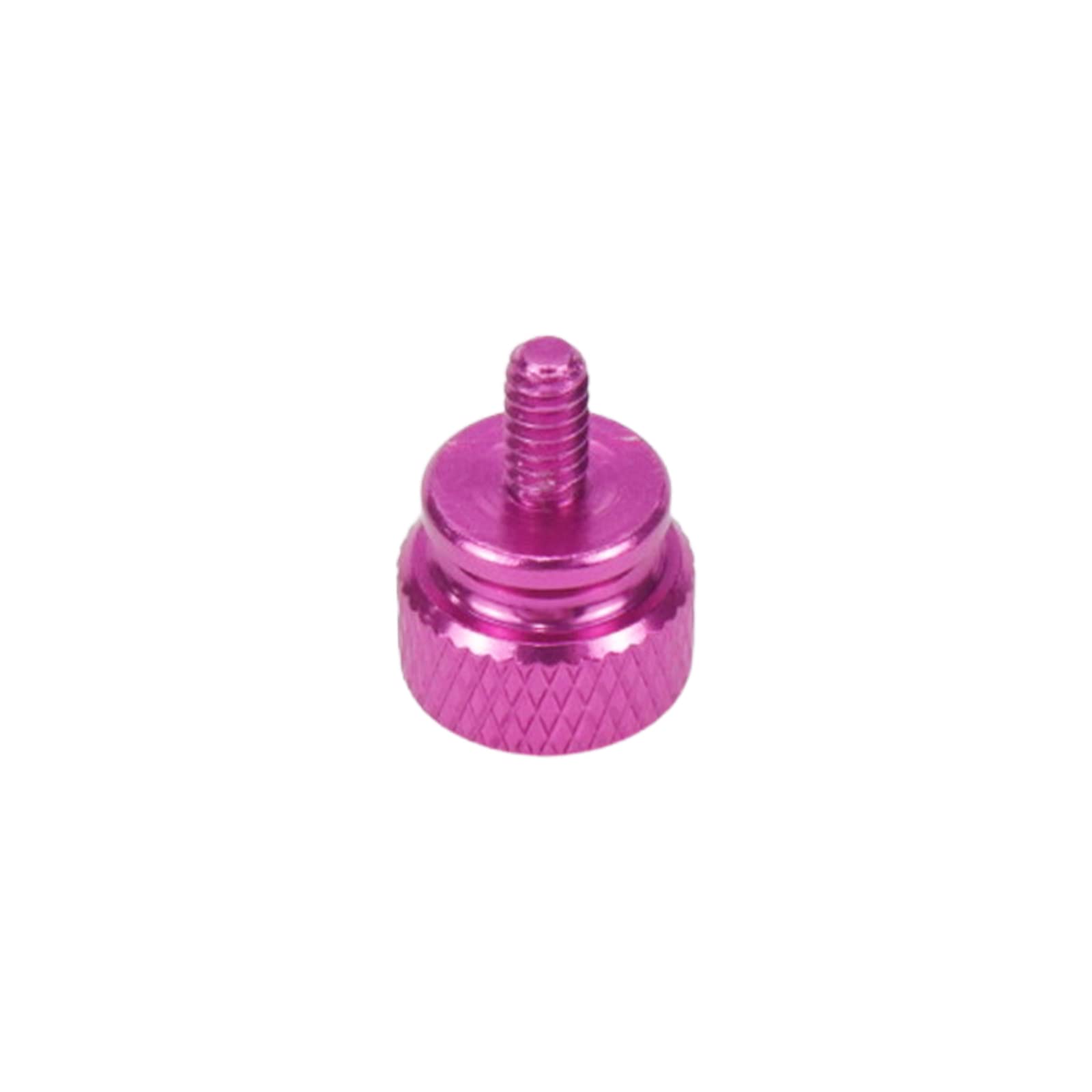 UTALIND 10 Pcs Anodized Aluminum Computer Case Thumbscrews(6-32 Thread), Fully Threaded Knurled Thumbscrews for Computer Cover, PCI Slot, Hard Drives(Rose Red)