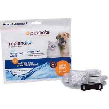 Petmate Replacement Filters for Replendish Auto-Watering Systems, Pack of 6 Filters, 6 CT